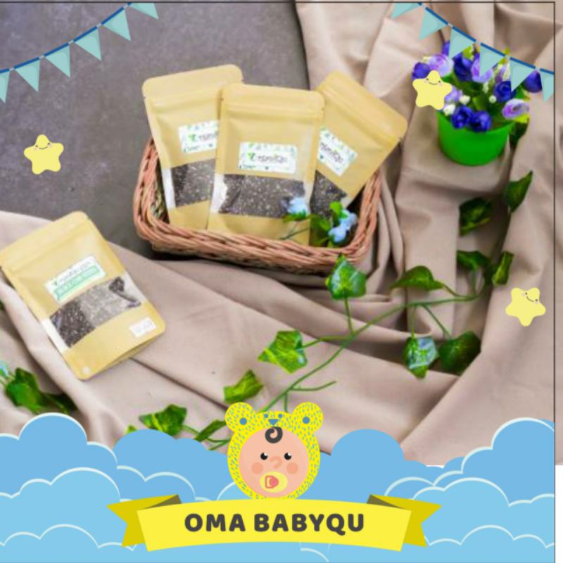 Jual ORGANIQU BLACK CHIA SEED REPACK / BLACK CIA SHEET / CIA SEEDS ...