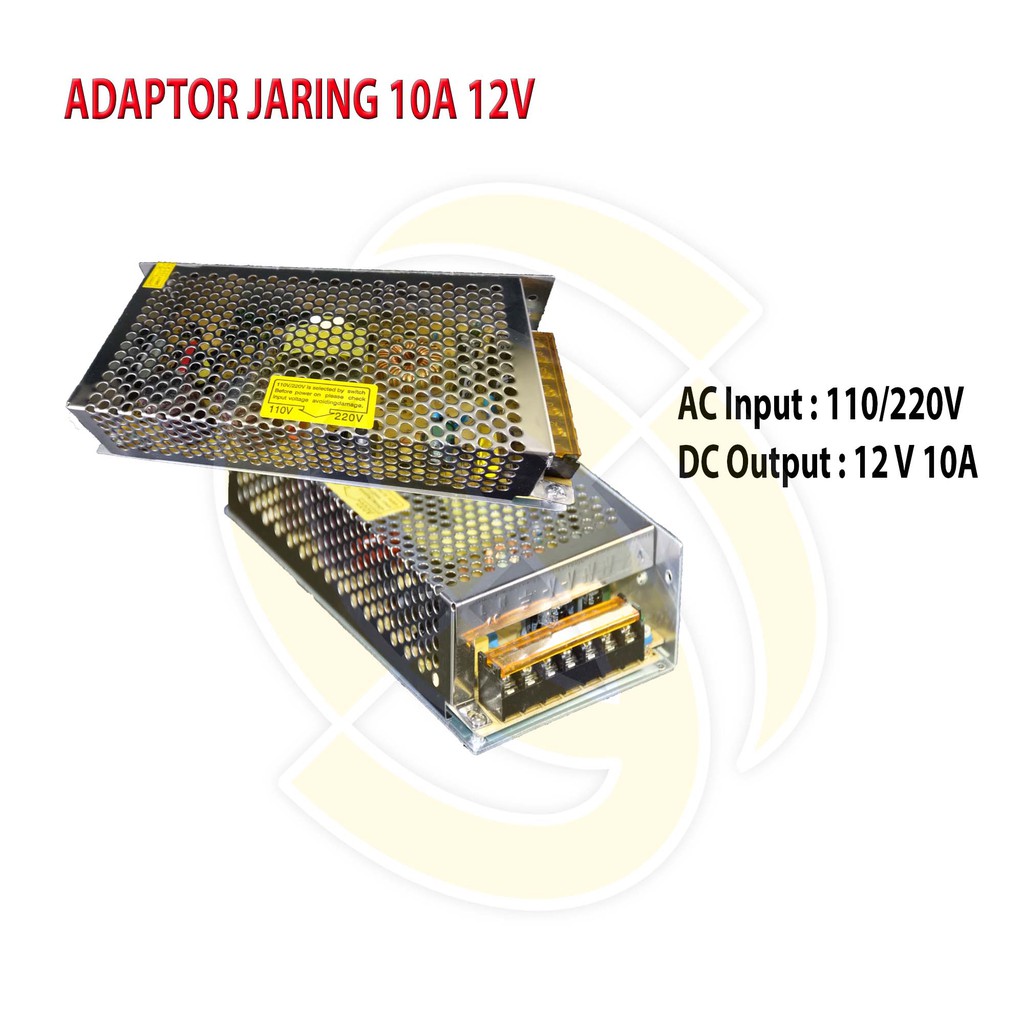 Jual ADAPTOR JARING 12V 10A | Shopee Indonesia