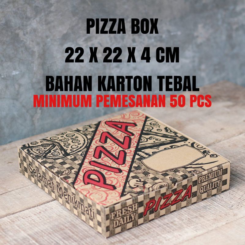Jual KOTAK PIZZA 22 MOTIF (PEMBELIAN PER 50 PCS) | Shopee Indonesia