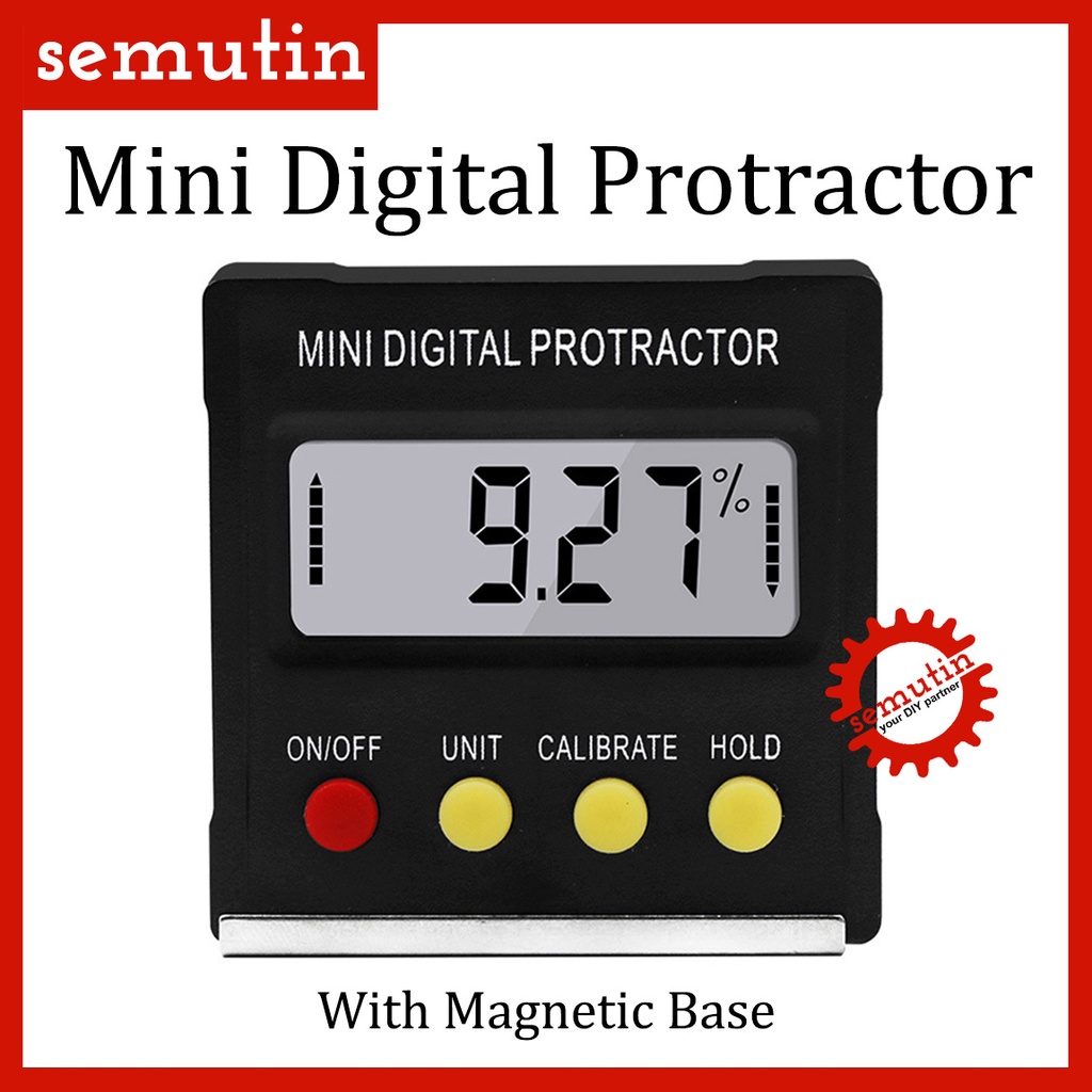 Mini Digital Protractor / Inclinometer Alat Ukur Sudut Kemiringan Base ...