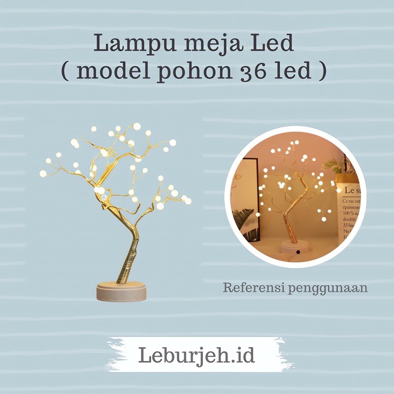 Jual Lampu meja LED ( model pohon 36 led ) | Shopee Indonesia