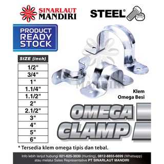 Jual Klem Omega Besi / Clamp Omega 1.1/4" Tipis | Shopee Indonesia