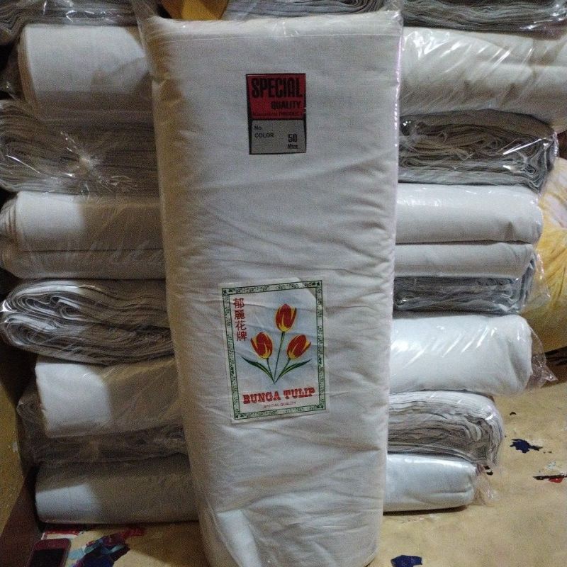 Jual kain kafan rol kain mori putih lebar 150cm panjang 50m untuk ...