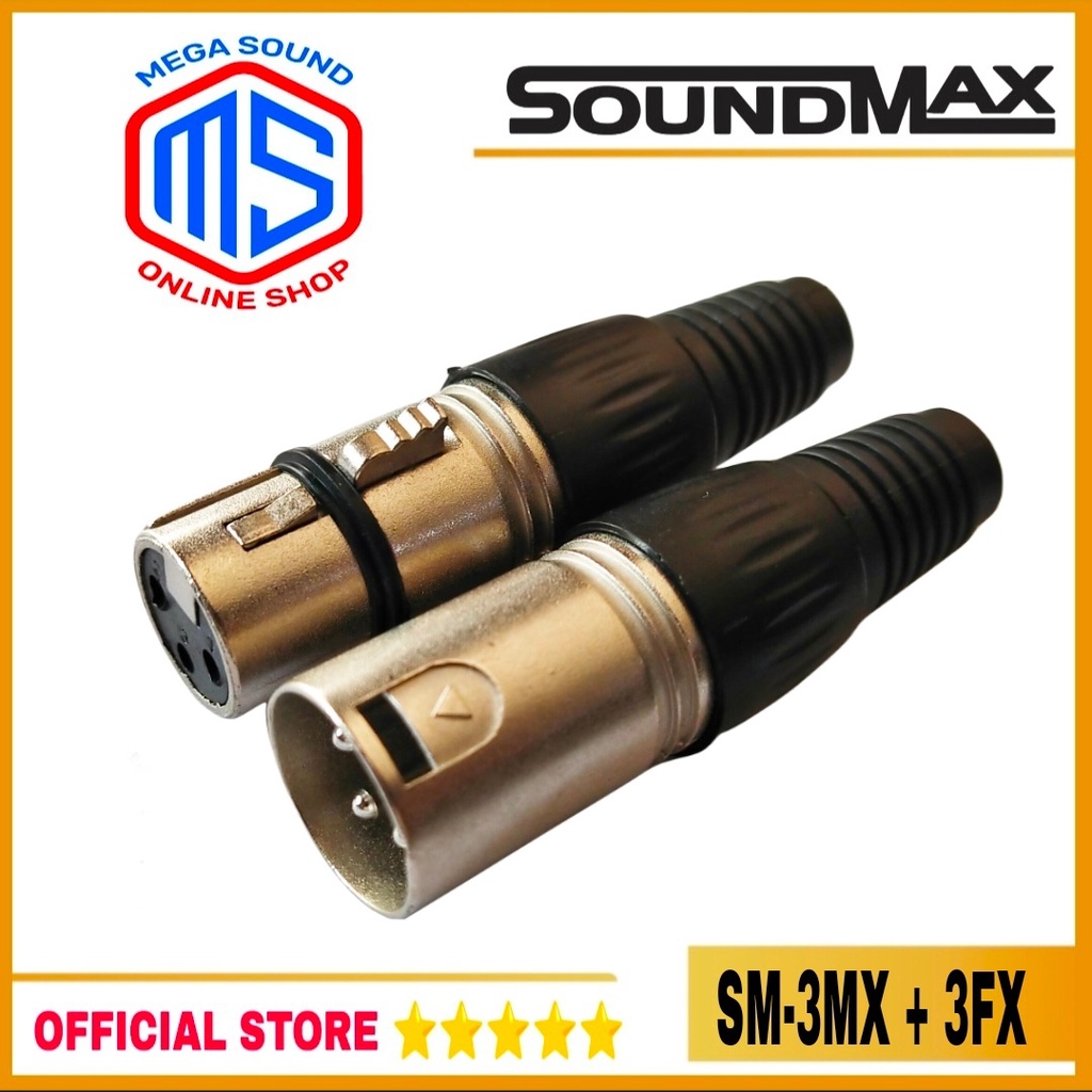 Jual Jack Canon Male + Female SOUNDMAX Murah (1pasang) | Shopee Indonesia