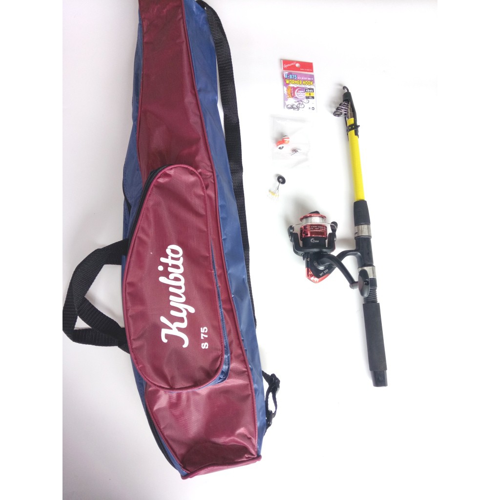 pancing set lengkap 150cm bonus tas pancing | Shopee Indonesia