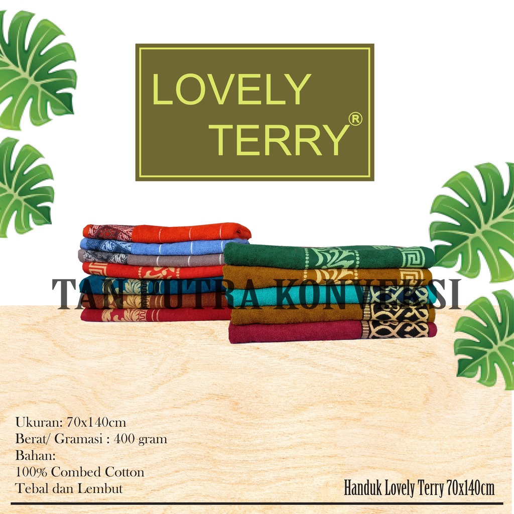Jual Handuk Lovely Terry 70x140cm Motif Batik | Shopee Indonesia
