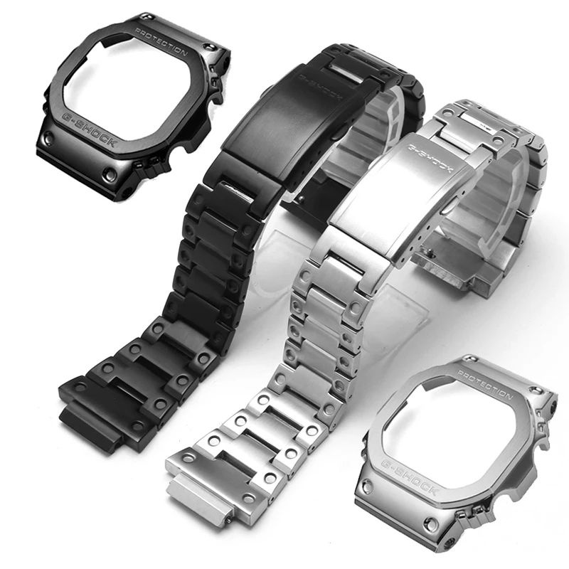 Jual bnb metal dw 5600 bezel dw-5600 metal dan strap stainless dw5600 ...