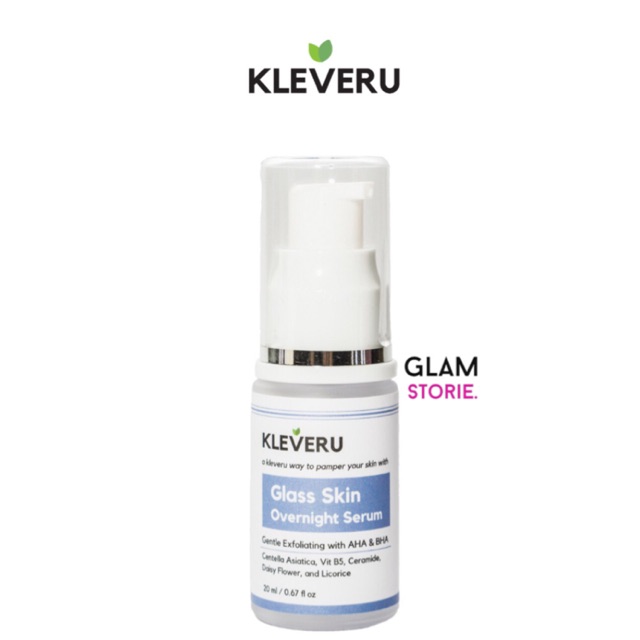 Jual KLEVERU Glass Skin Overnight Serum | Shopee Indonesia