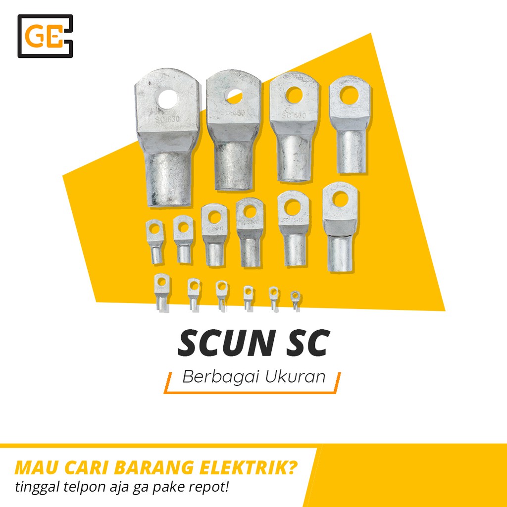Jual Kabel Skun SC / Scun SC / Cable Scun SC 25-10 / SC 25-12 | Shopee ...