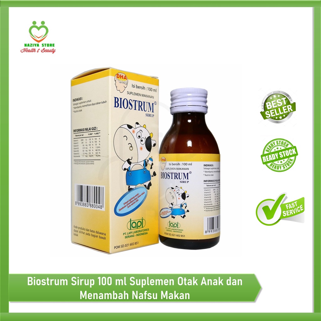 Jual BIOSTRUM SIRUP 100 ML Suplemen Vitamin Anak/Penambah Nafsu Makan ...