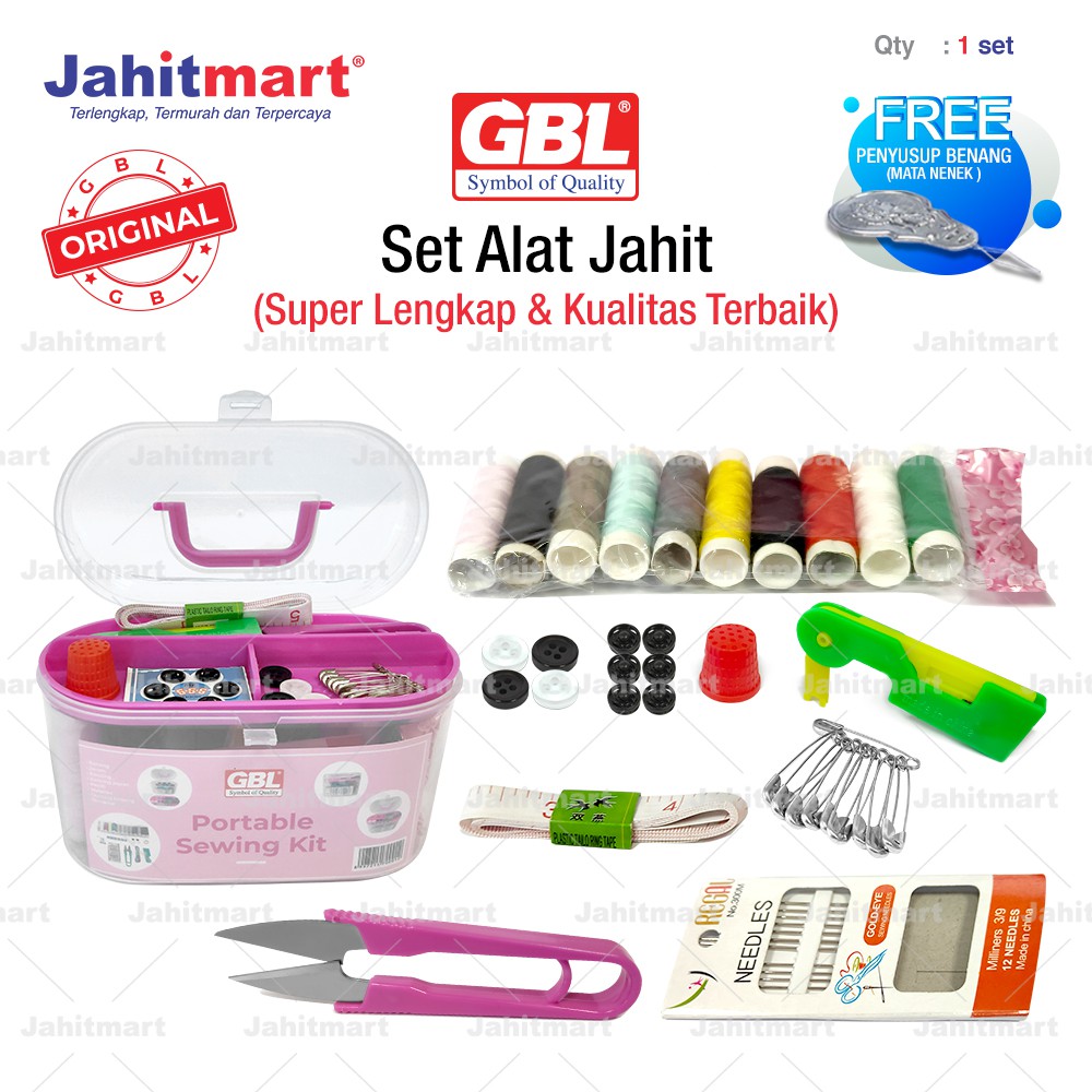 120 Set Alat Jahit set peralatan benang jarum lengkap | Shopee Indonesia