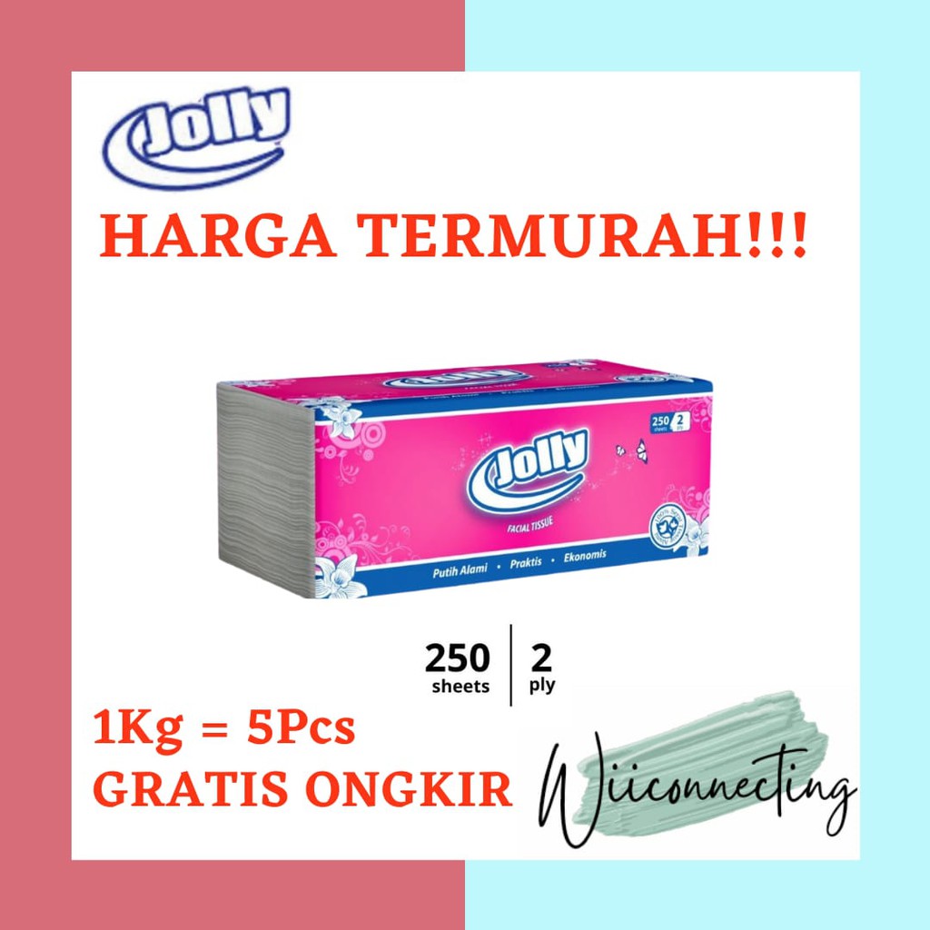 Jual Tissue Jolly / Tissue Wajah 250's / Facial Tissue / Tissu Wajah ...