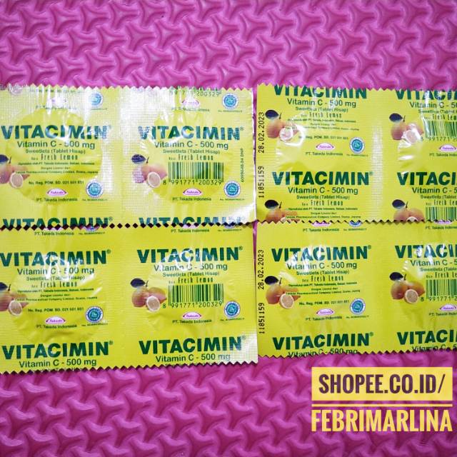 Jual Vitacimin - Xonce Vitamin C - Strip isi 2 tablet | Shopee Indonesia