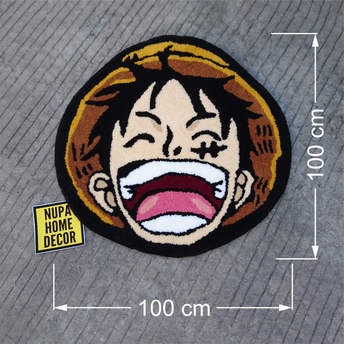 Jual Karpet Handtufted Rajut Motif Monkey The Luffy One Piece Bahan ...