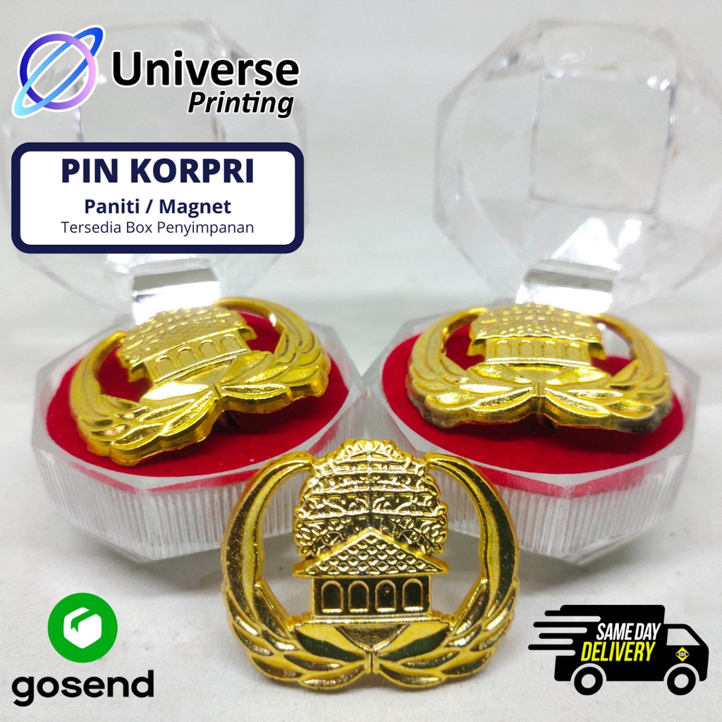 Jual LOGO Pin Korpri SERAGAM PNS Abdi Negara Import Kuningan Peniti dan ...