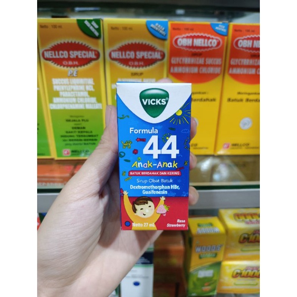 Jual VICKS FORMULA 44 ANAK - ANAK 27 ML / 54ML SIRUP OBAT BATUK ANAK ...