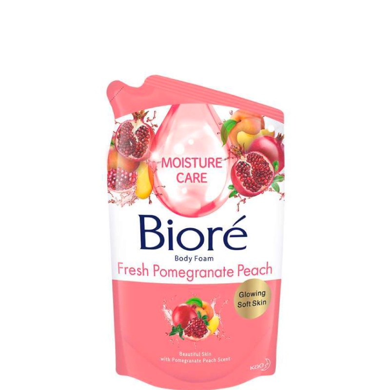 Jual Biore Beauty Sabun Mandi Cair Pelembab Kulit Fresh Pomegranate Peach Scent Refill 400 ml ...