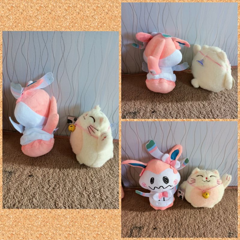 Jual Pokemon eevee & Kucing Hoki - Boneka paket Indonesia|Shopee Indonesia