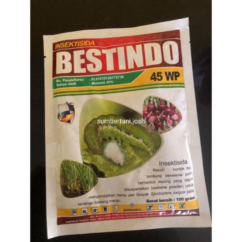 Jual Insektisida BESTINDO Metomil 45WP 100 Gram Pengendali Hama Ulat ...