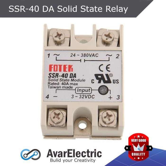 Jual SSR-40 DA Solid State Relay Module SSR 40DA FOTEH Persamaan FOTEK | Shopee Indonesia