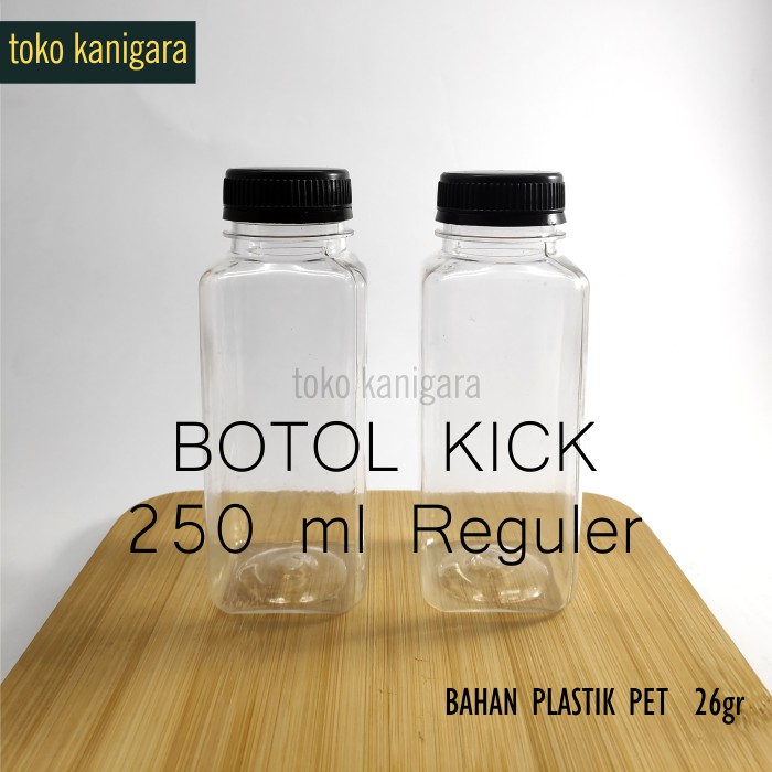 Jual Kick 250 Reguler - Botol plastik 250 ml - Botol plastik kotak 250 ...