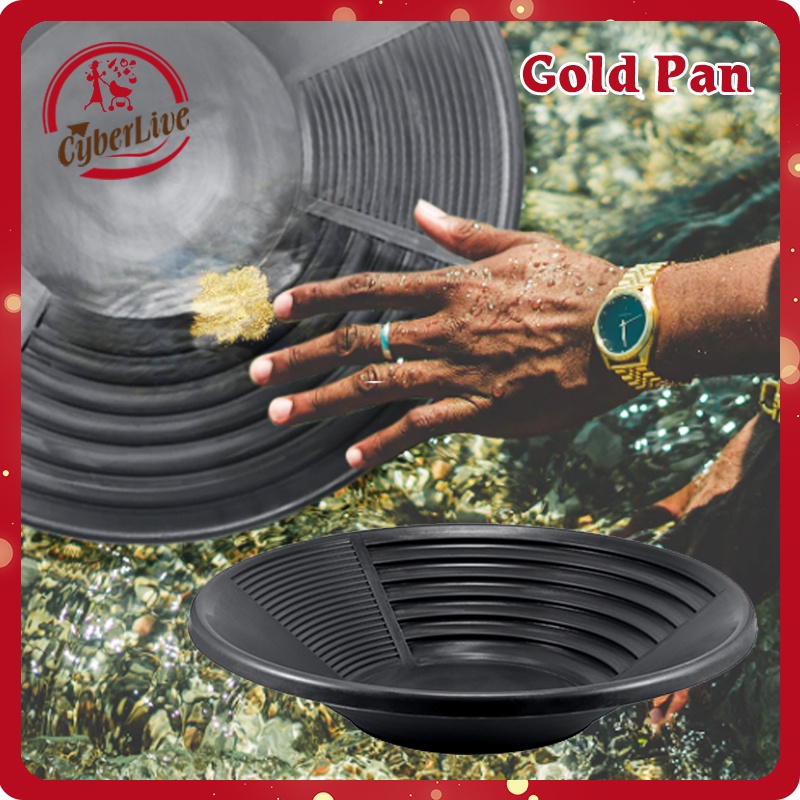 Jual Gold Panning Equipment Gold Pan 38cm Basin Nugget Mining Dredging ...