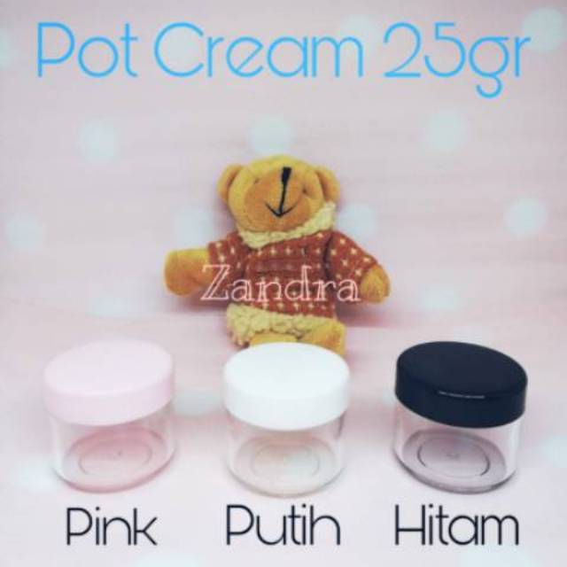 Jual Pot cream 25gr wadah jar travel kosmetik kosong 20gr 25gr 25gram ...