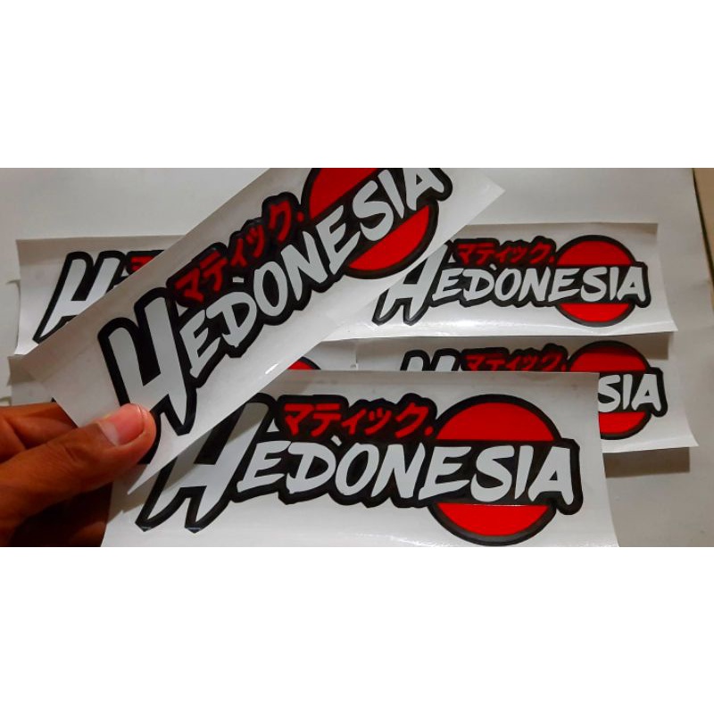 Jual stiker sticker matic HEDONESIA cutting,stiker sticker variasi ...