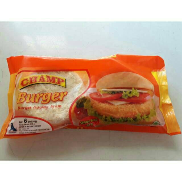 Jual DAGING BURGER AYAM CHAMP | Shopee Indonesia