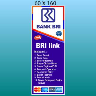 Jual Banner spanduk bri link ukuran 60 X 160 | Shopee Indonesia