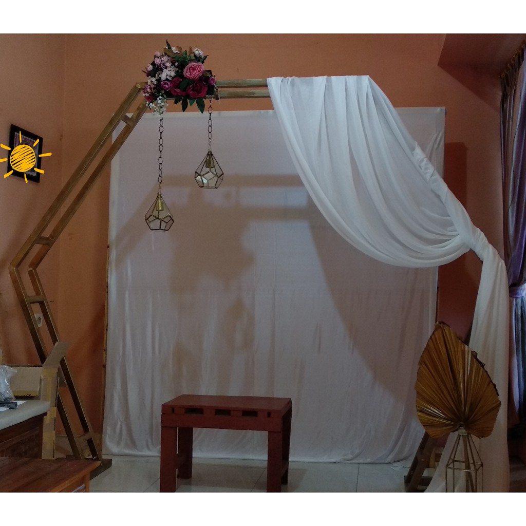 Jual Wedding arch hexagon backdrop photobooth || Lamaran & Akad Nikah ...