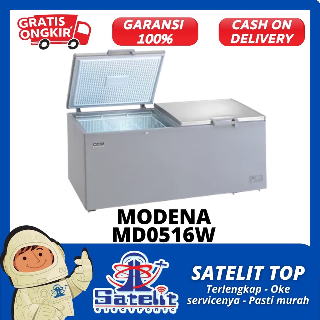 Jual FREEZER BOX / CHEST FREEZER MODENA MD-0516 W | Shopee Indonesia