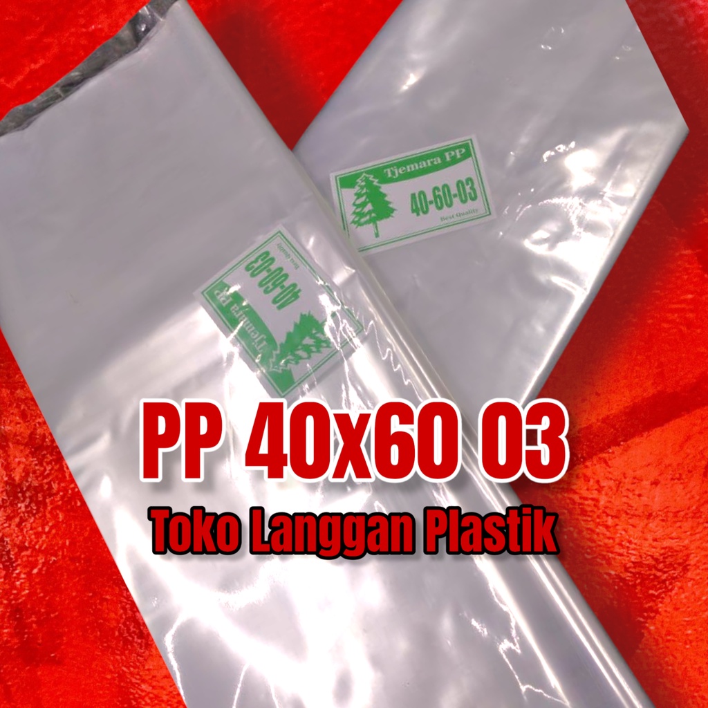 Jual Plastik PP Bening UK 40x60 cm Tebal 03 cm | Plastik Foto | Plastik Kerupuk | Plastik Snack ...