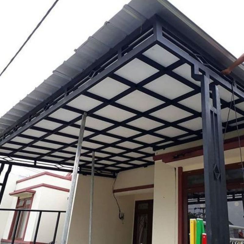 Jual JASA PEMBUATAN KANOPI BESI ATAP SPANDEK PASIR DI CILEGON SERANG ...