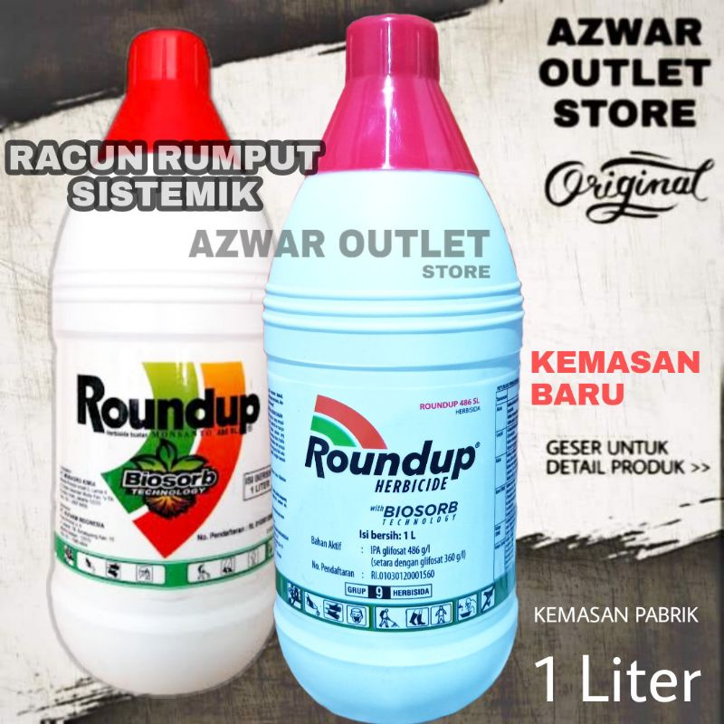 Jual Roundup 486SL NUFARM RACUN RUMPUT DAN TANAMAN LIAR | HERBISIDA ...