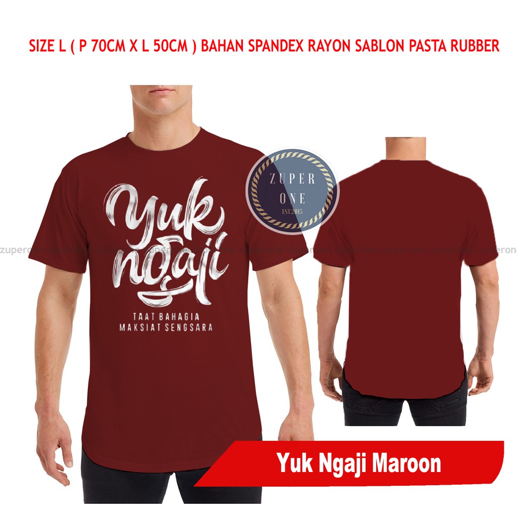 Kaos Distro Dakwah Yuk Ngaji Taat Bahagia | Shopee Indonesia Kaos Distro Dakwah Yuk Ngaji Taat Bahagia | Shopee Indonesia