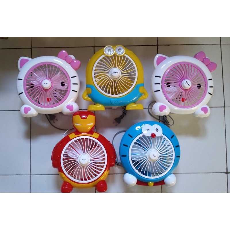 Jual Kipas Angin Karakter/Kipas Angin Lucu/Kipas Angin Portable/Kipas ...