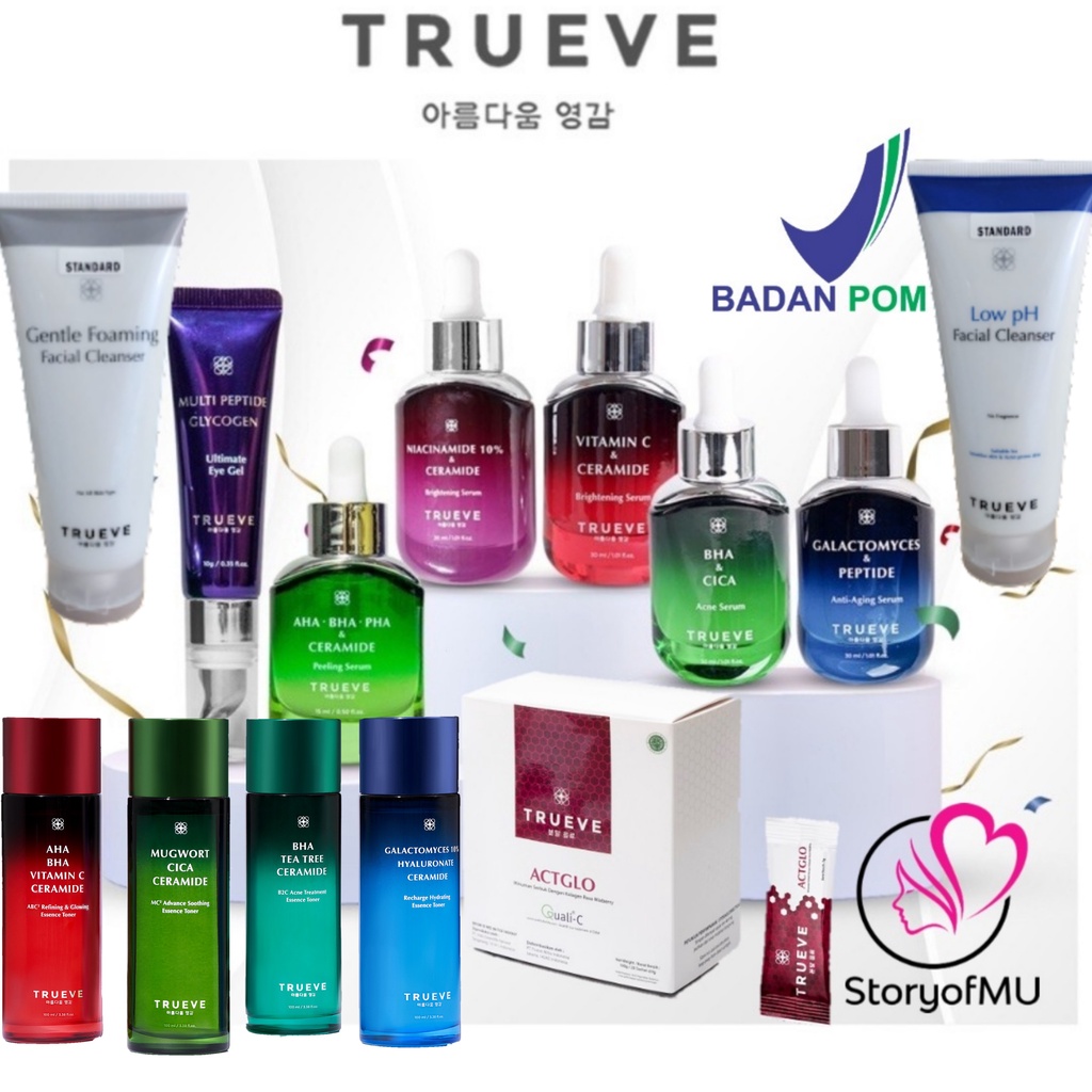 Jual TRUEVE Serum - Acne Aging Vitamin C Niacinamide Peeling Eye Gel ...