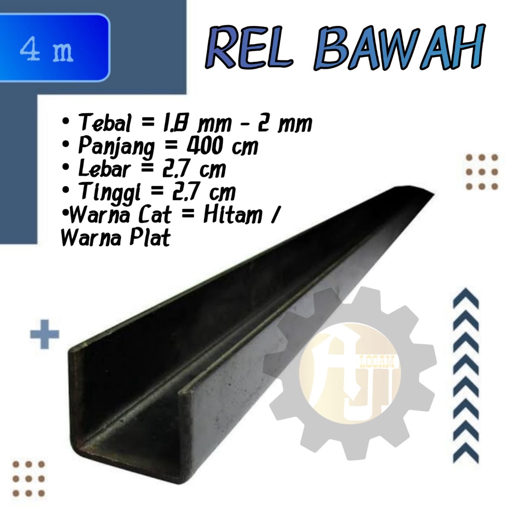 Jual REL BAWAH HENDERSON 4 METER TEBAL MURAH BERKUALITAS TERSEDIA ...