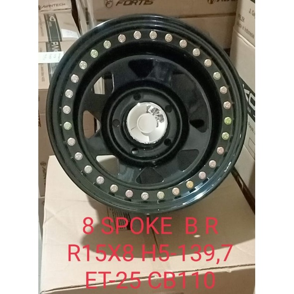 Jual Velg Besi Kaleng Offroad Daytona R15 H5 8inc jimny katana ves ...