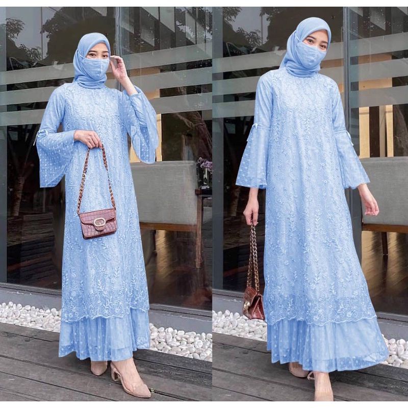 Jual Gamis Biru Langit Terlengkap & Harga Terbaru Februari 2023 ...