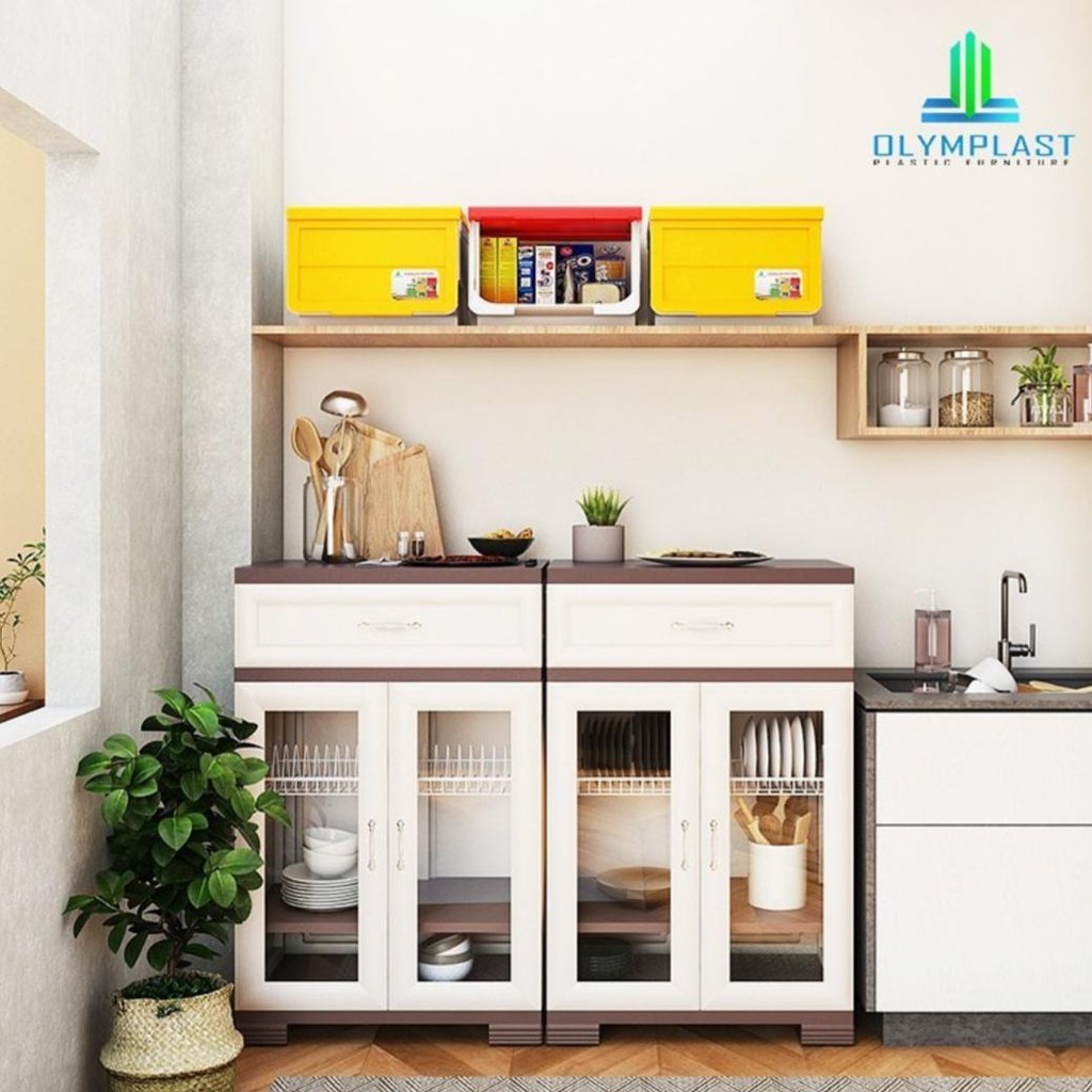 Jual Olymplast Kitchen Locker OKL Rak Laci Lemari Piring Gelas Plastik ...