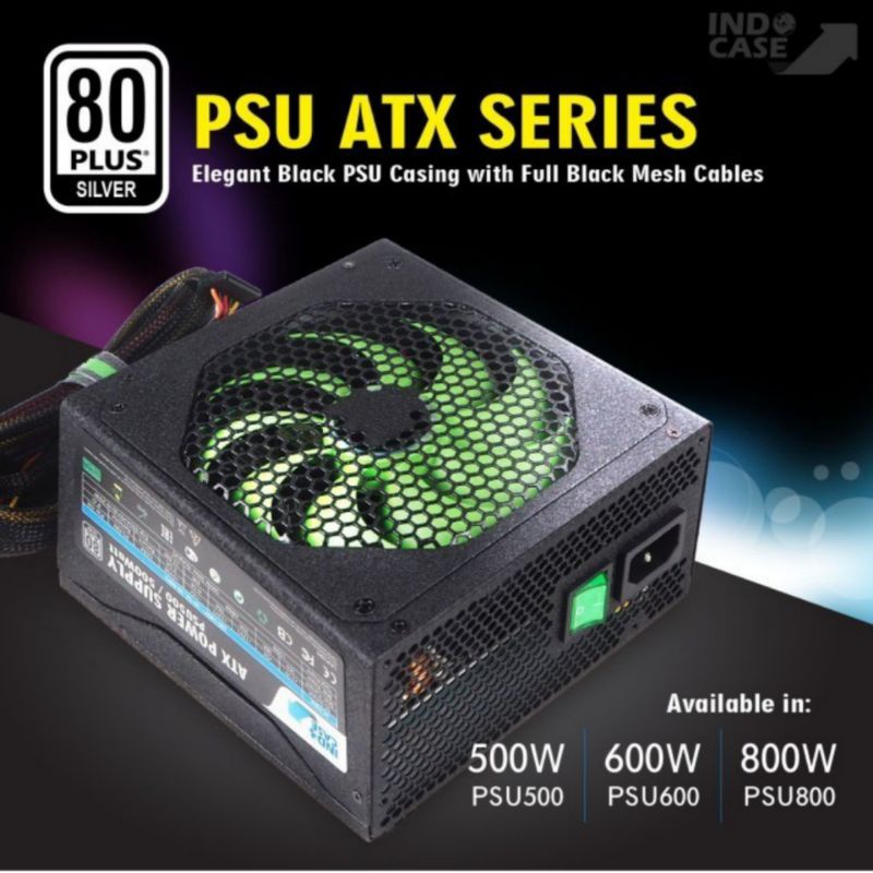 Jual PSU800 POWER SUPPLY UNIT PSU UNIT MODULAR CABLE ATX 80+ SILVER ...