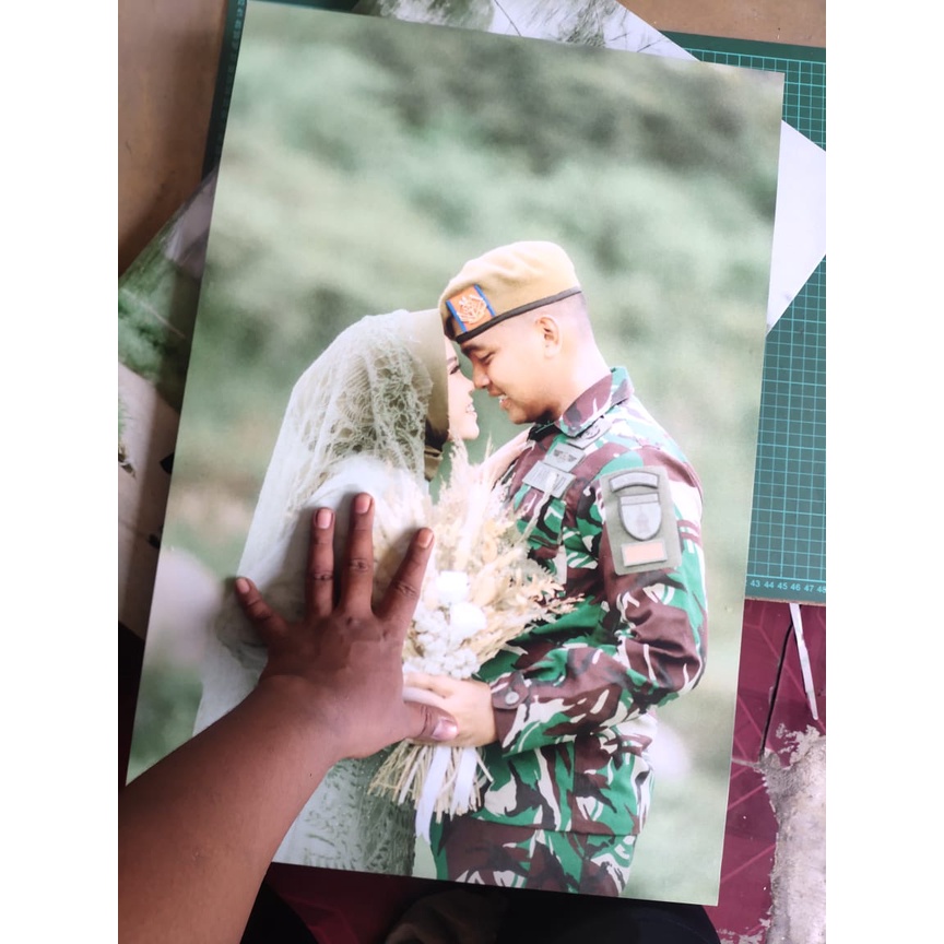 Jual Foto Blok 16R Jumbo pakai Frame Kayu Untuk hiasan rumah dan Acara ...