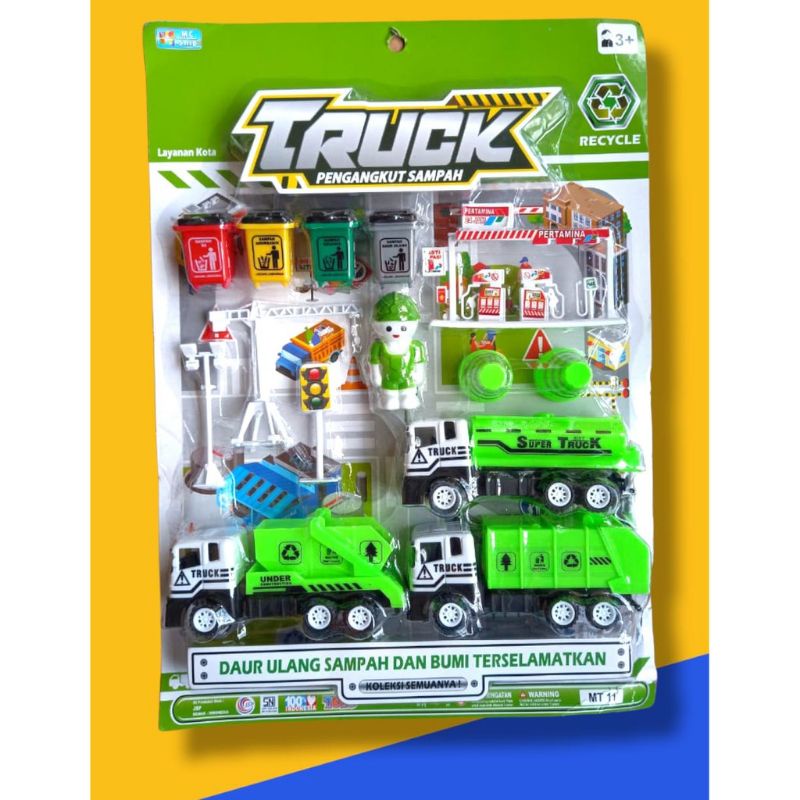 Jual MAINAN MOBIL TRUCK SAMPAH MOBIL TRUK KEBERSIHAN/ Mainan Truk ...