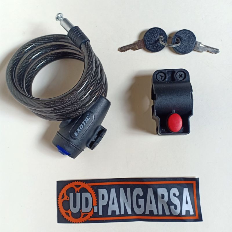 Jual Kunci Gembok Sepeda Anti Maling Lock Exotic | Shopee Indonesia