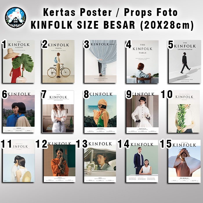 Jual Kertas Poster / Props Foto KINFOLK Cover Magazine Keperluan ...