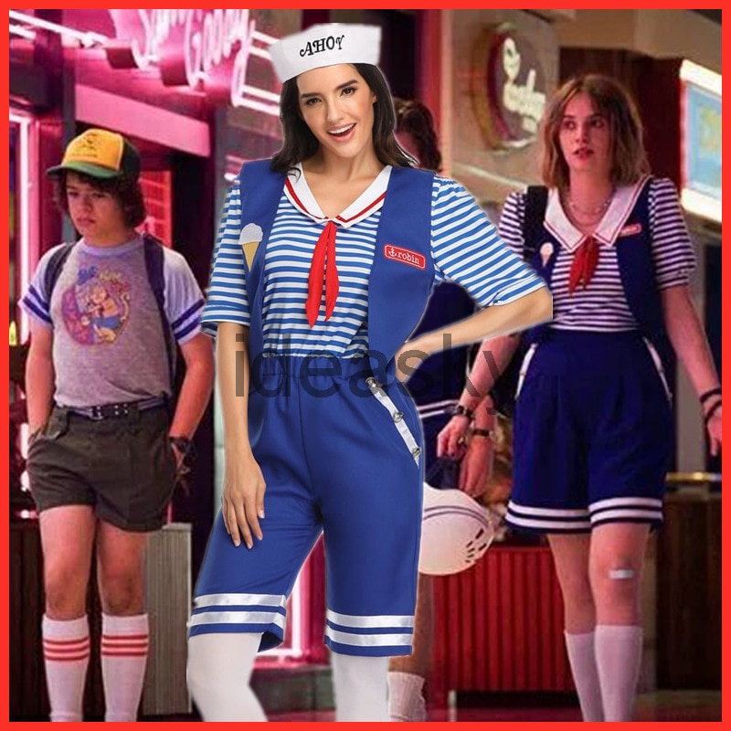 Jual PREORDER Cosplay Costume Stranger Things Season 3 Robin Steve ...