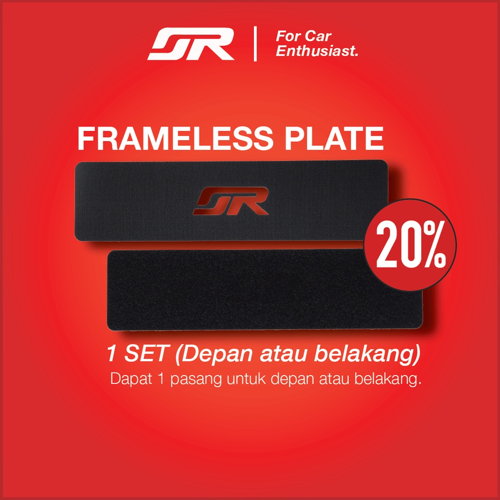 Jual DUDUKAN PLAT FRAMELESS / TATAKAN PLAT MOBIL | DUDUKAN PLAT CLEAN LOOK [HALF SET] - SR GEAR ...