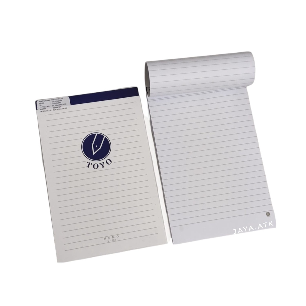 Jual BUKU MEMO BLOCK NOTE GARIS A6 78 LBR M-105 TOYO BLOK NOTE NOTES ... Jual BUKU MEMO BLOCK NOTE GARIS A6 78 LBR M-105 TOYO BLOK NOTE NOTES ...